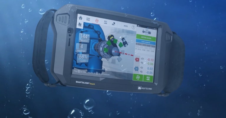 SHAFTALIGN O toque é robusto o suficiente para ser usado em qualquer ...